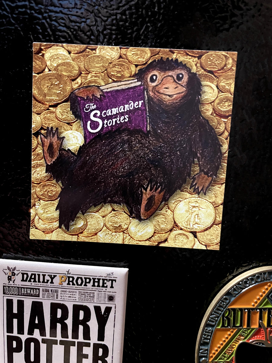 Scamander Stories 3" Magnet – Swish and Flick Podcast