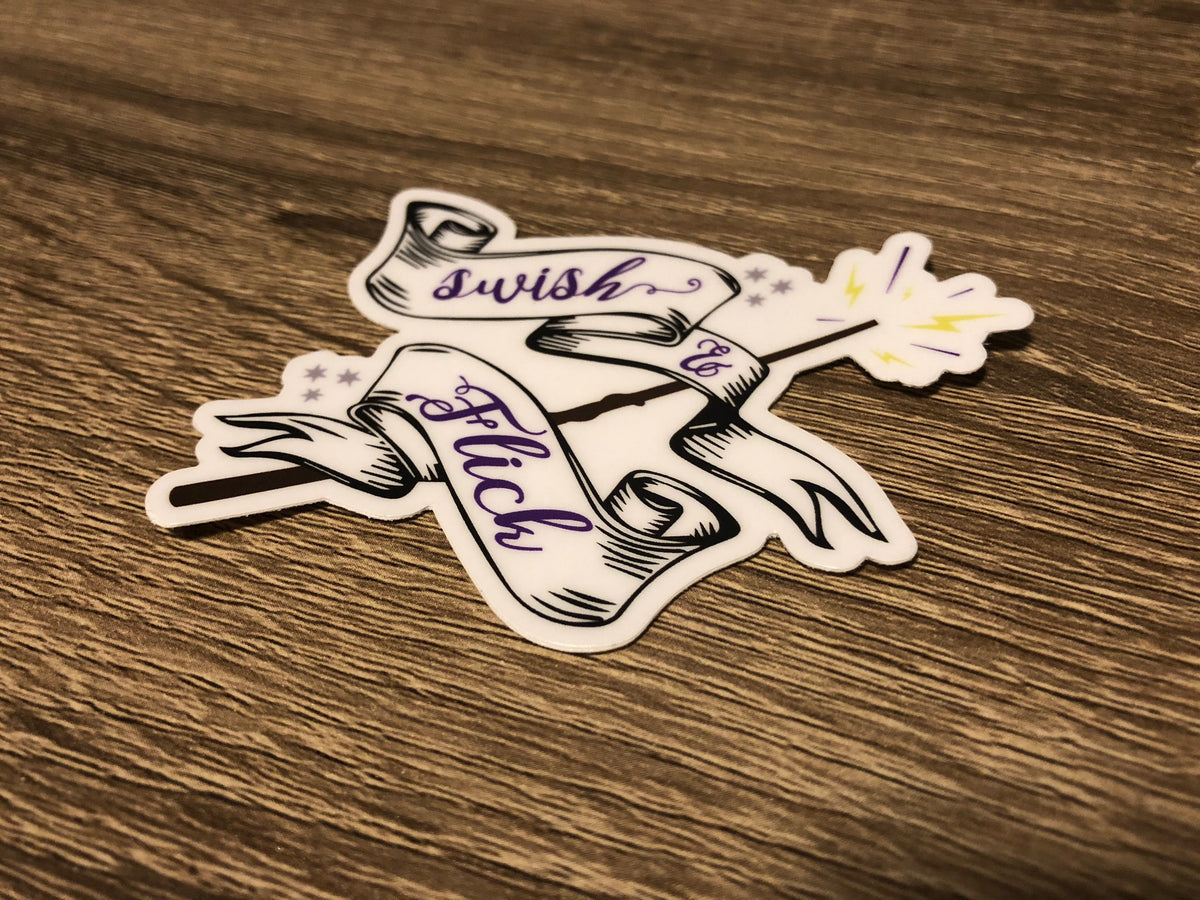 3" Swish and Flick Die Cut Sticker – Swish and Flick Podcast